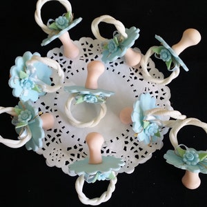 Baby Shower Favor, Baby Shower Pacifier Cake Topper, Baby Shower ...