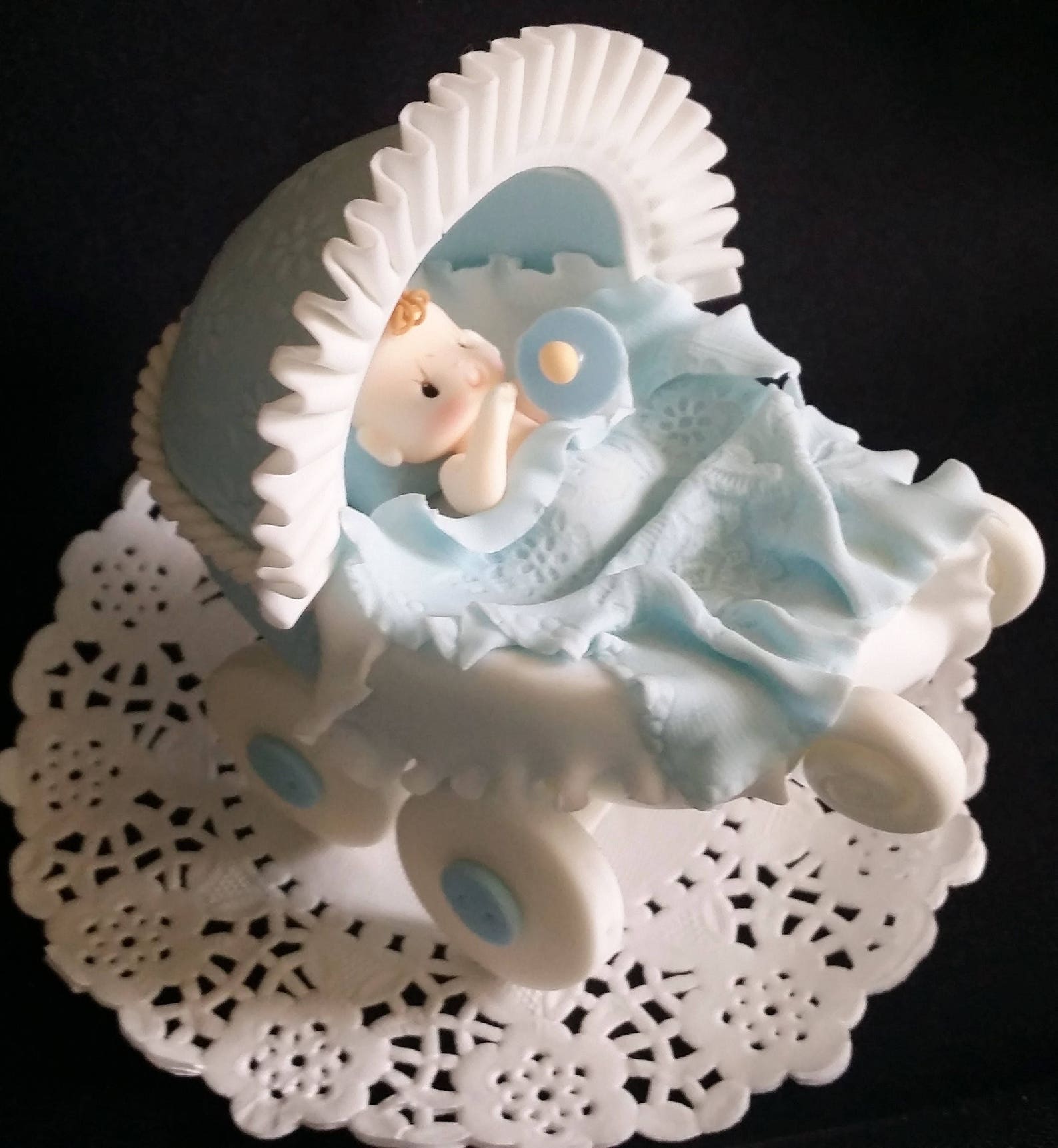Carriage Cake Topper Baby Shower Cake Princess Baby Shower - Etsy