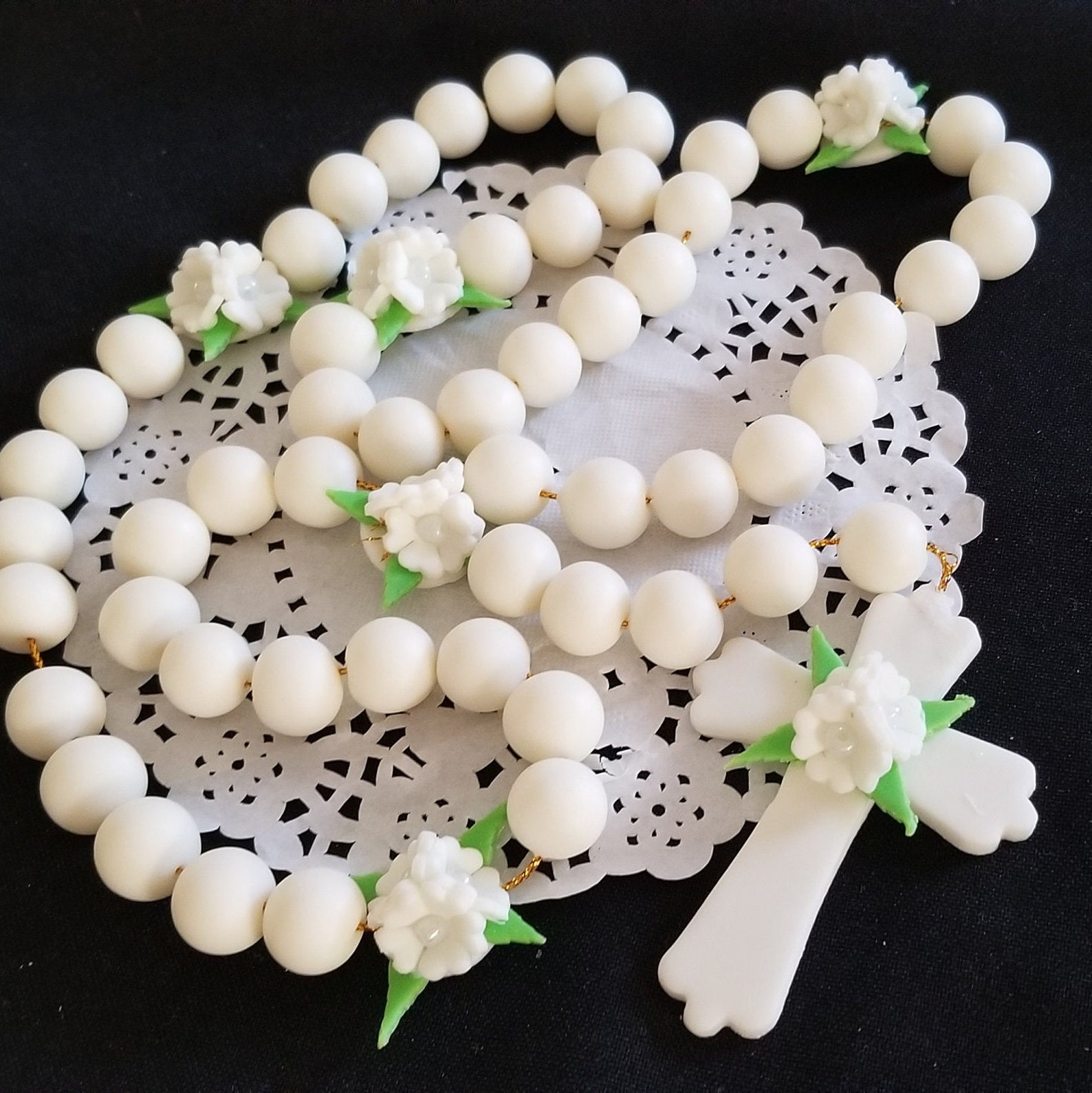 First Communion Cake Topper, Rosaries Favor, Rosary Cake Topper ...