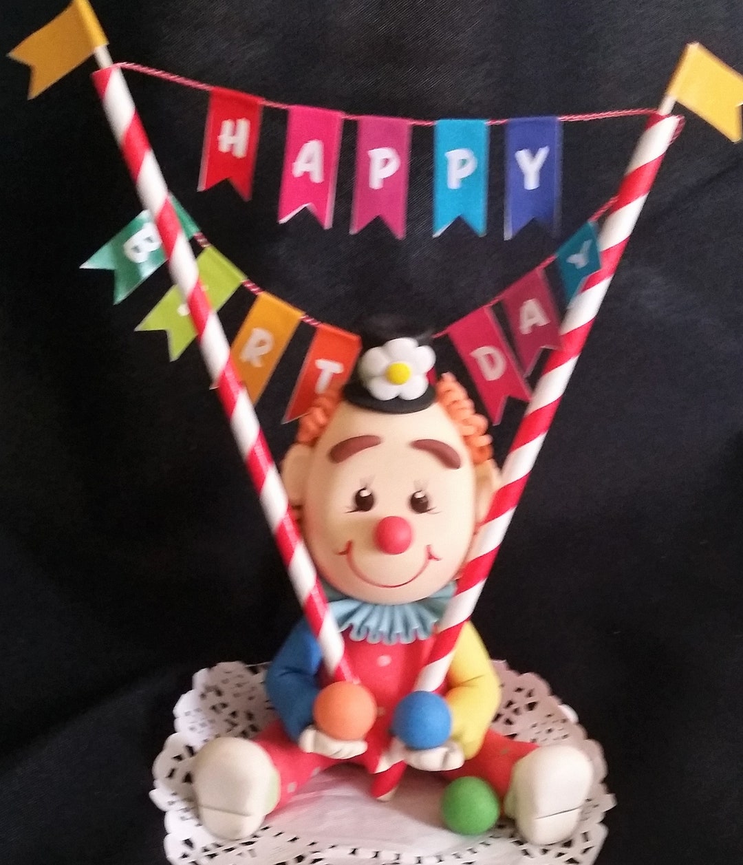 Circus Birthday Cake Topper, Circus Birthday Decoration, Carnival Party ...