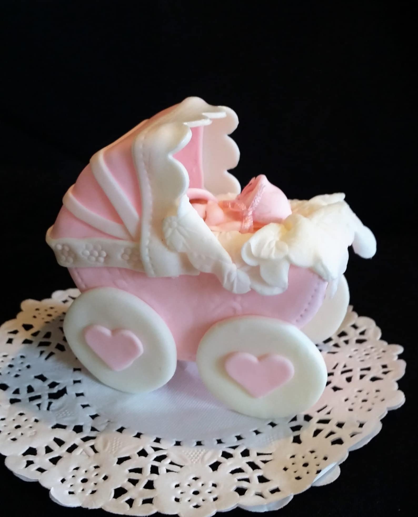 Baby Carriage Cake Topper Baby Boy Centerpiece Blue Carriage - Etsy