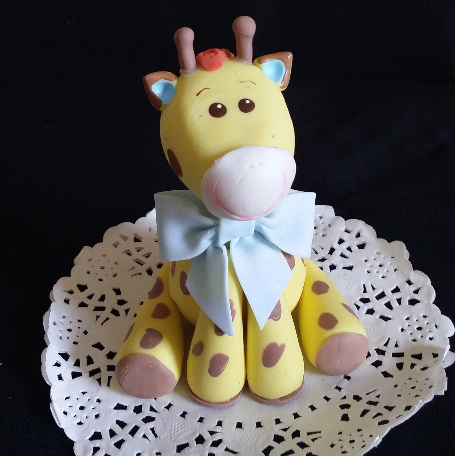 Giraffe Cake Topper Jungle Cake Topper Baby Giraffe Baby - Etsy