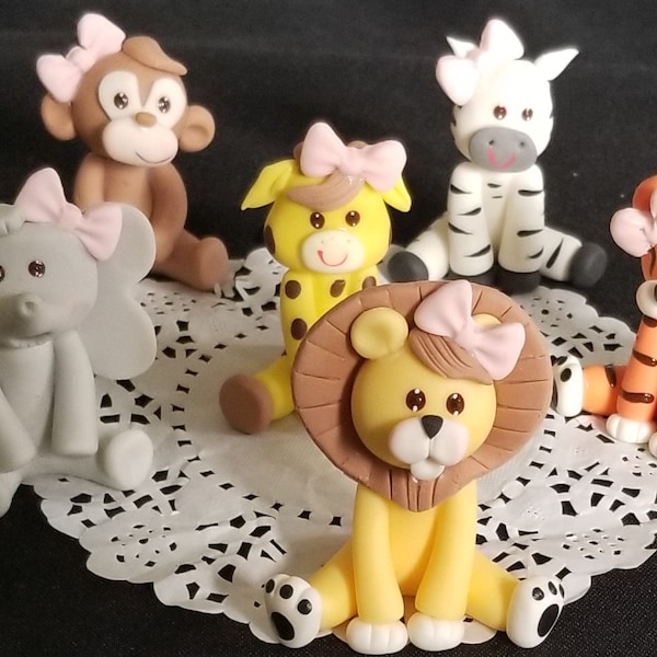 Fondant Jungle Animals - Etsy