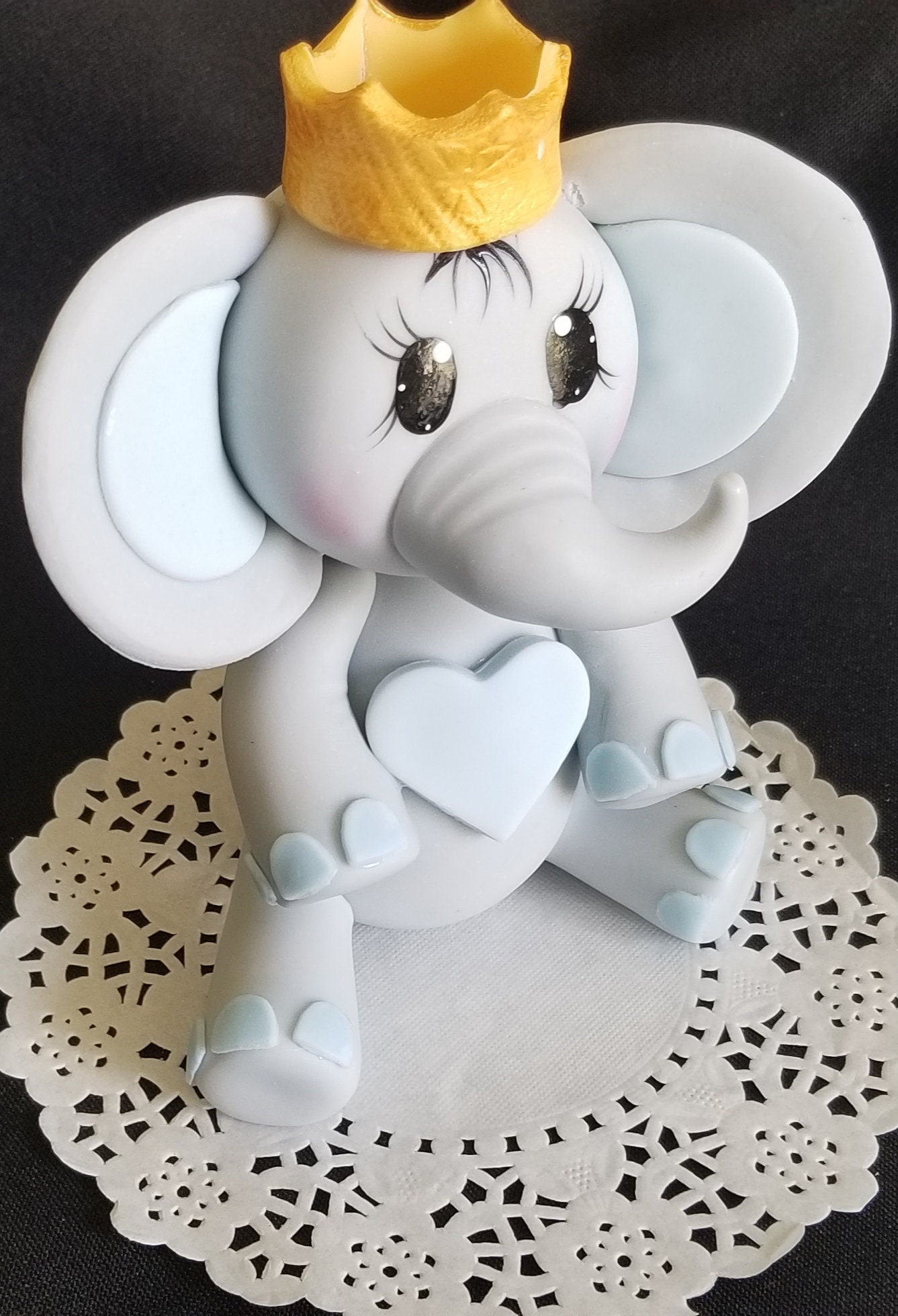 Baby Shower Elephant Jungle Cake Topper Cute Elephant Pink - Etsy