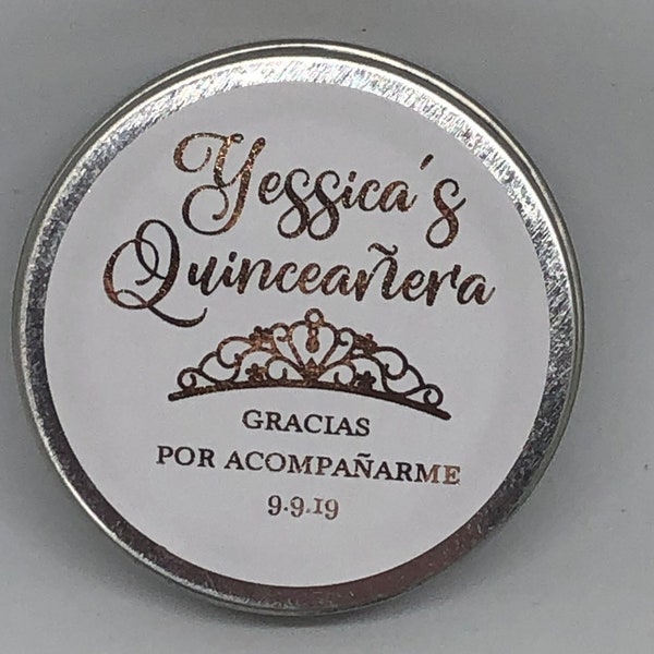 Quinceanera Round Labels - Etsy UK
