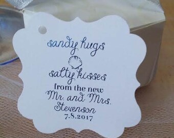 Clam Shell Round Gift Tags Set of 10 - Etsy