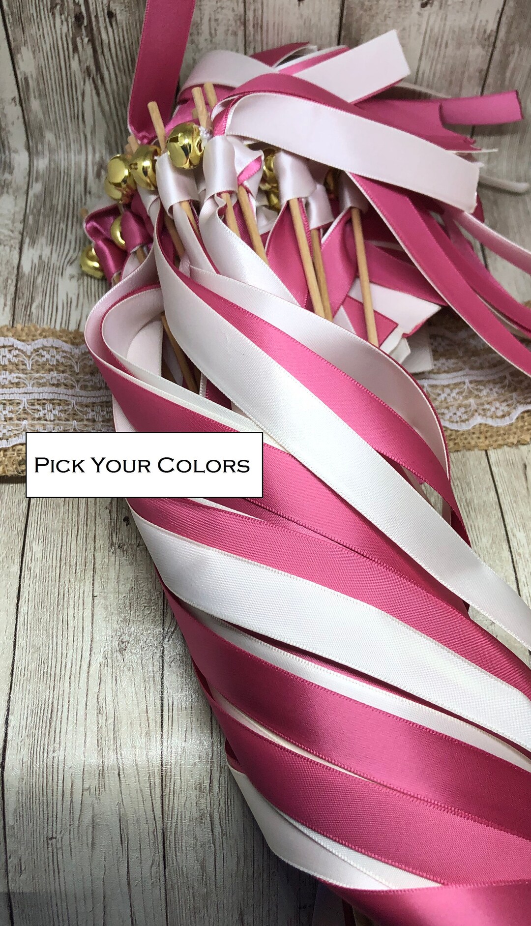 200pc Ribbon Wands, Wedding Wands, Wedding Favors, Wedding Exit Wands ...