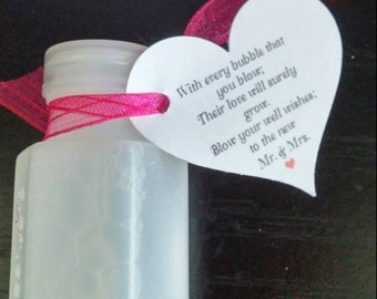 Wedding Bubble Tags - Etsy