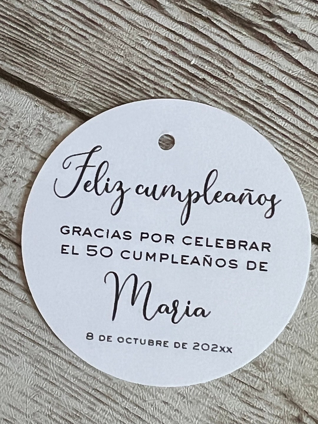Spanish Birthday Favor Tags: Feliz Cumpleaños, 2-inch - Etsy