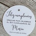 Spanish Birthday Favor Tags: Feliz Cumpleaños, 2-inch - Etsy