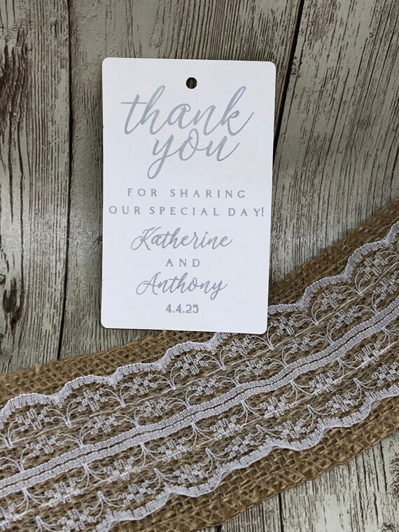 3 X 1.9 Rectangular Favor Tags Wedding Tags Gold | Etsy