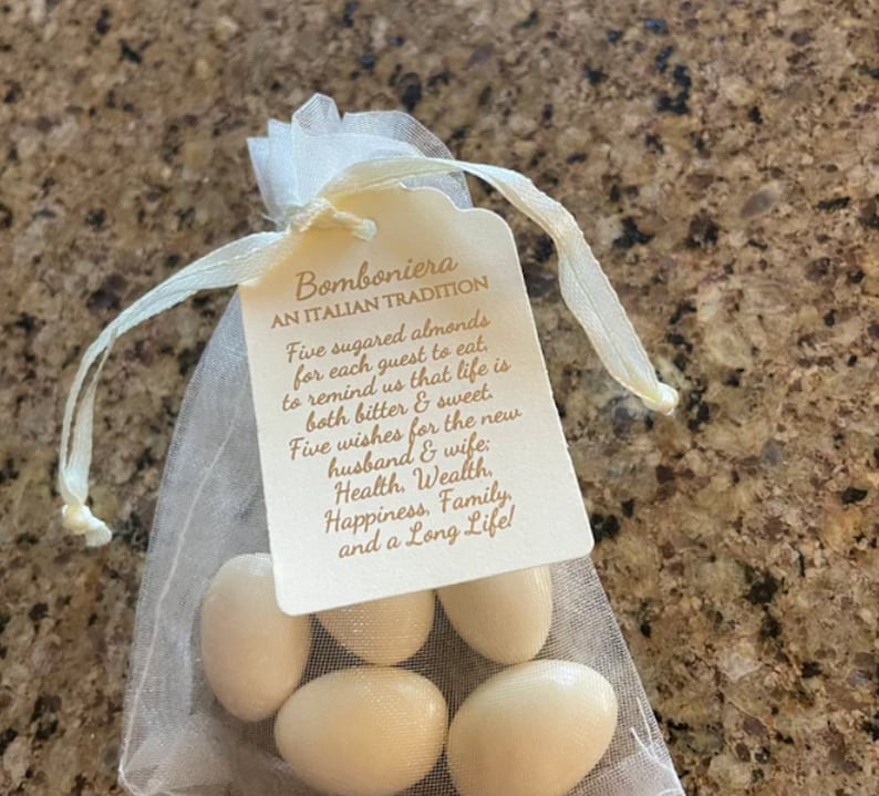 Wedding Favor Tags Koufeta Greek Tradition Bomboniera Tags - Etsy