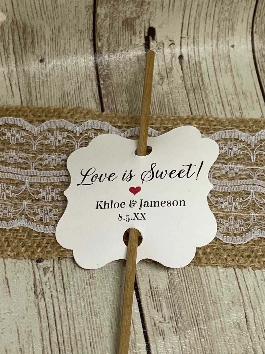 Cake Pop Favor Tags, Wedding Cake Pop Tags, Love is Sweet Cake Pop Tags ...