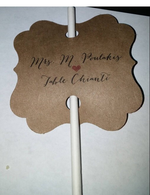 Cake Pop Wedding Baby Bridal Shower Sweet 16 Seating Escort Table Place ...