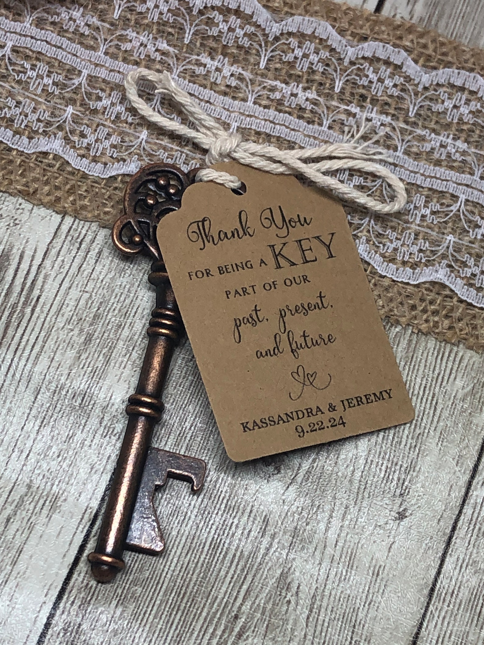 2.25x 1.5 Wedding Favor Tags Gold Foil Tags Key - Etsy