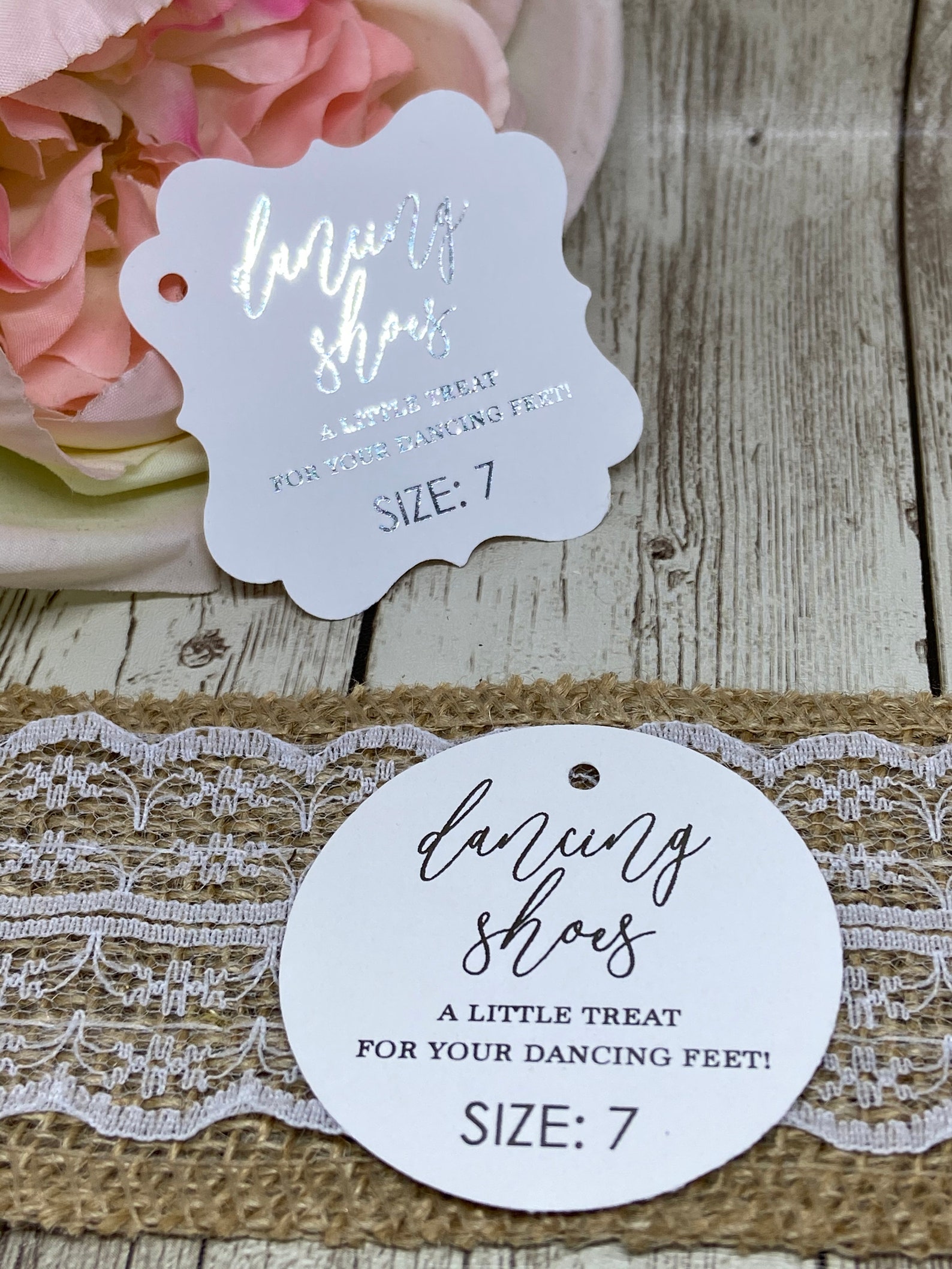 Flip Flop Favor Tags Flip Flop Size Tags Wedding Favor Tags - Etsy