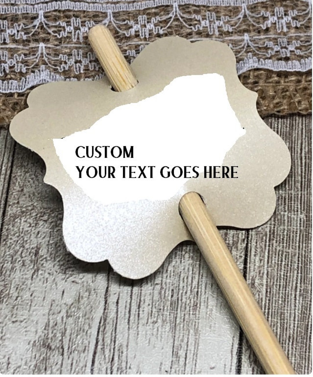 Custom Cake Pop Favor Tags: Shimmer Wedding, Birthday, Shower (2" Round ...