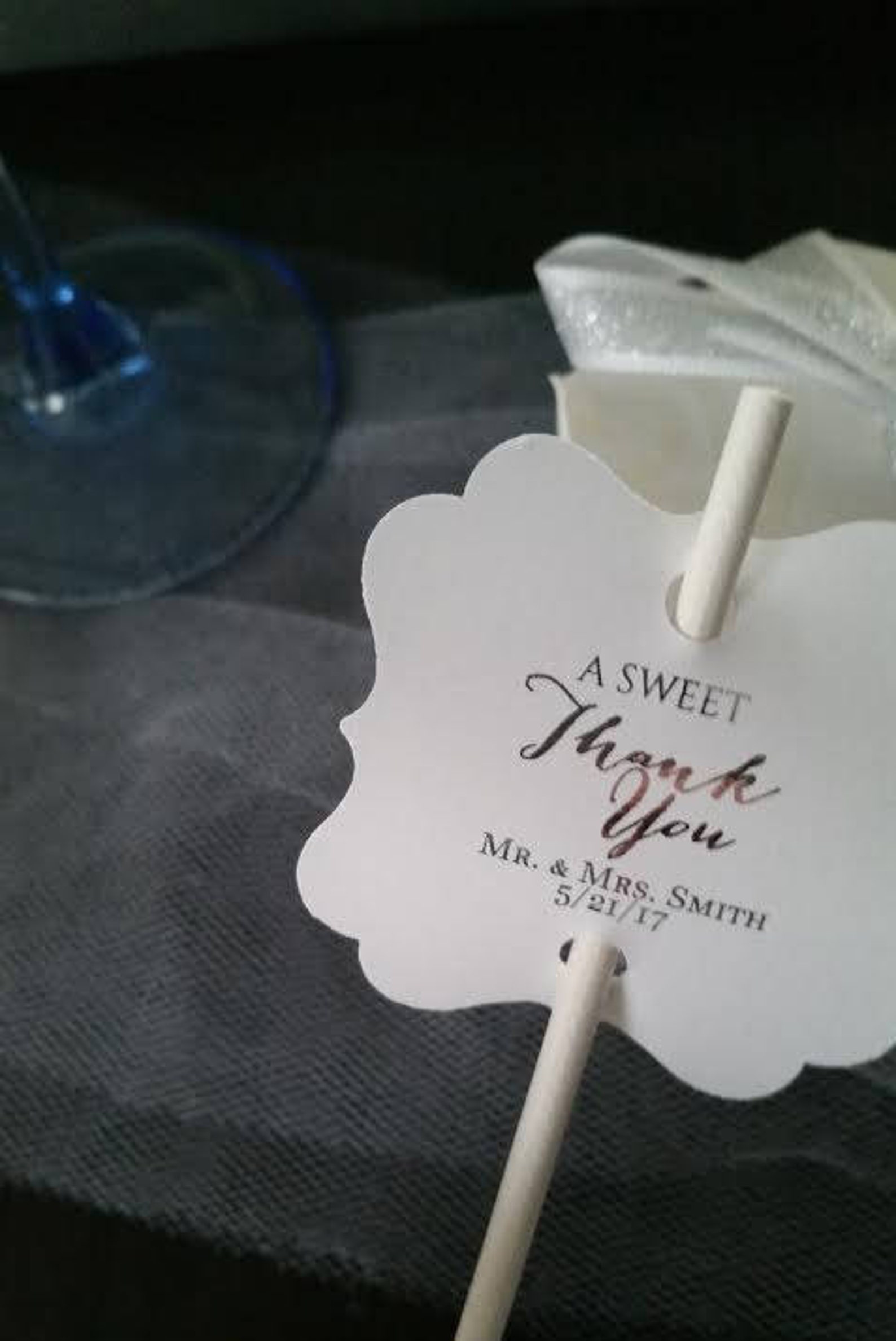 Cake Pop Favor Tags Wedding Favor Tags Gold Foil Tags A - Etsy