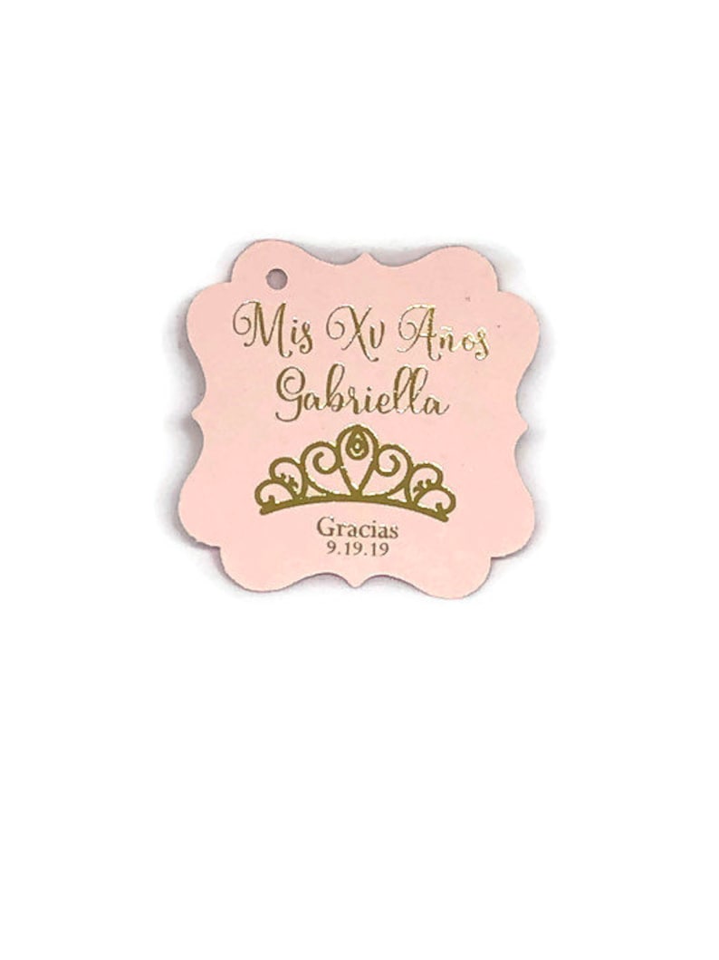 Pick Your Colors-quinceanera Favor Tags Mis Xv Anos Favor | Etsy