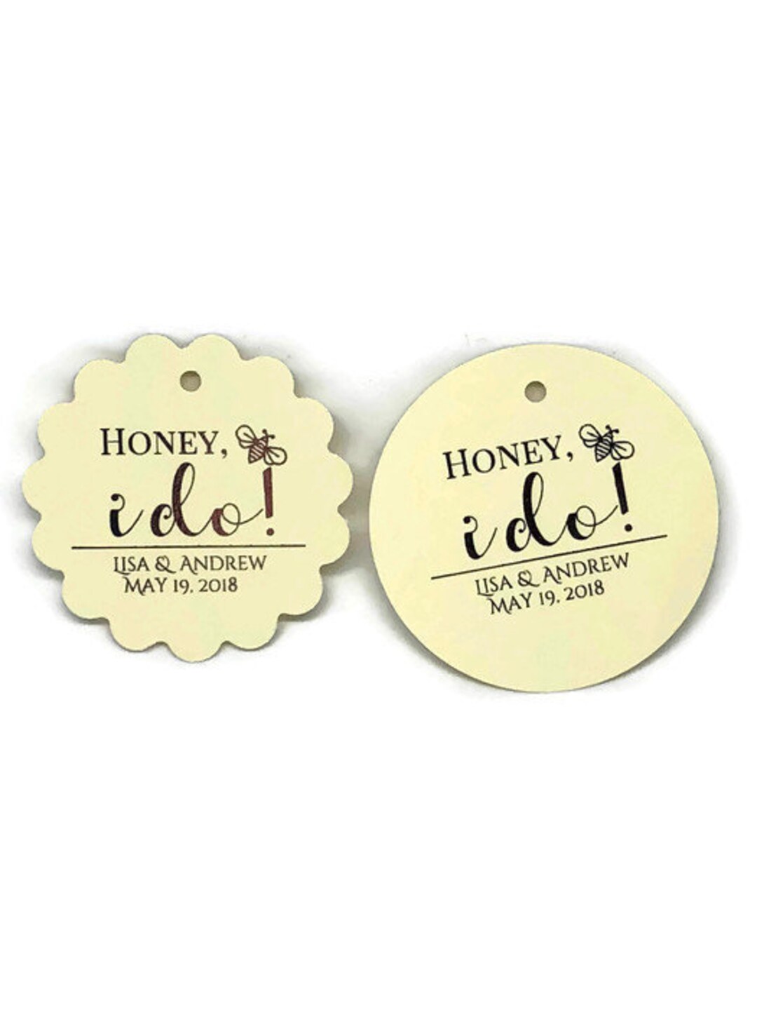 Gold Foil Wedding Favor Tags: Honey I Do, 2 Inch - Etsy