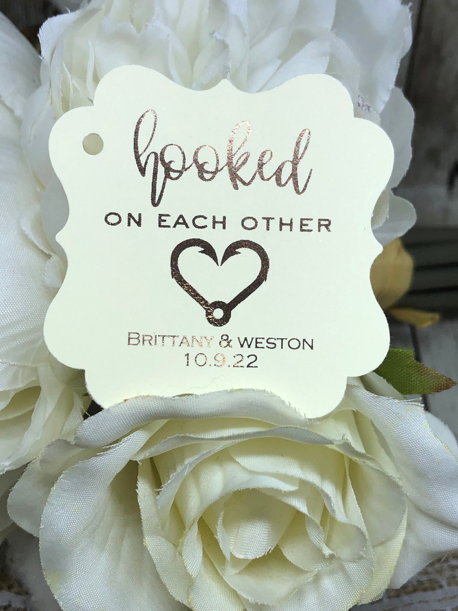 Personalized Wedding Favor Tags Wedding Tags Gold Foil Tags - Etsy