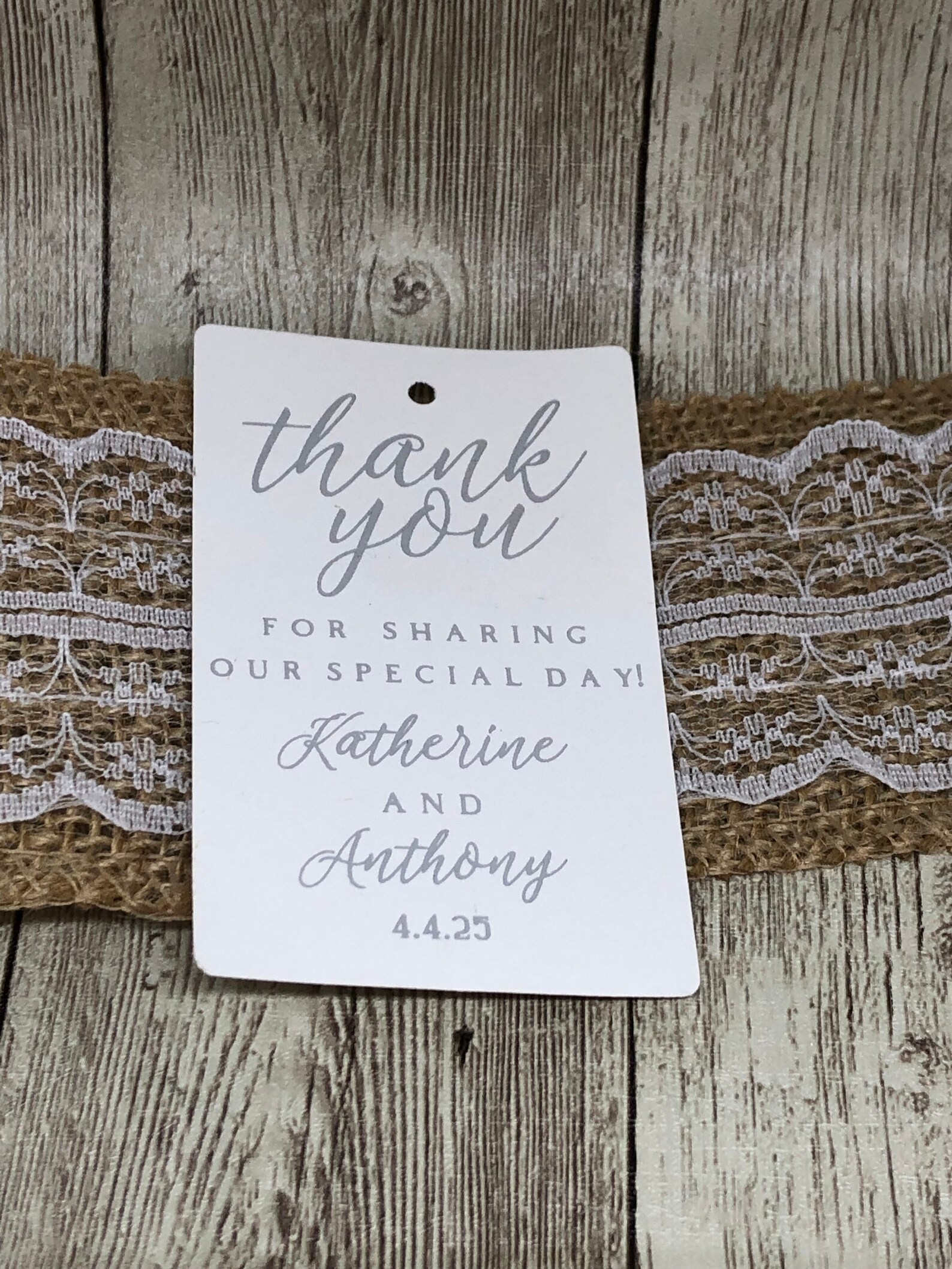 Wedding Favor Tags: Rectangular Gift Tags (3x1.9") - Etsy
