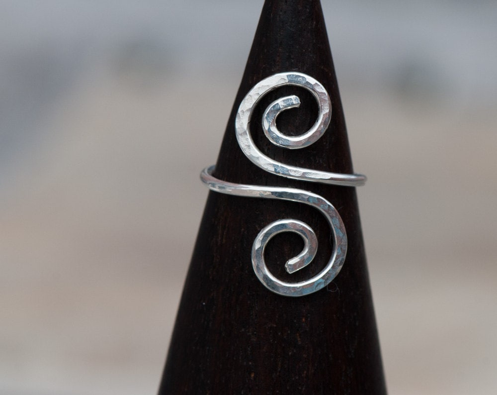 Adjustable Thumb Ring Sterling Silver Middle Finger Ring - Etsy