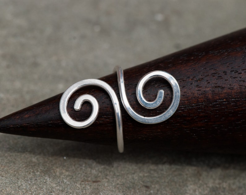 Adjustable Thumb Ring Sterling Silver Middle Finger Ring - Etsy