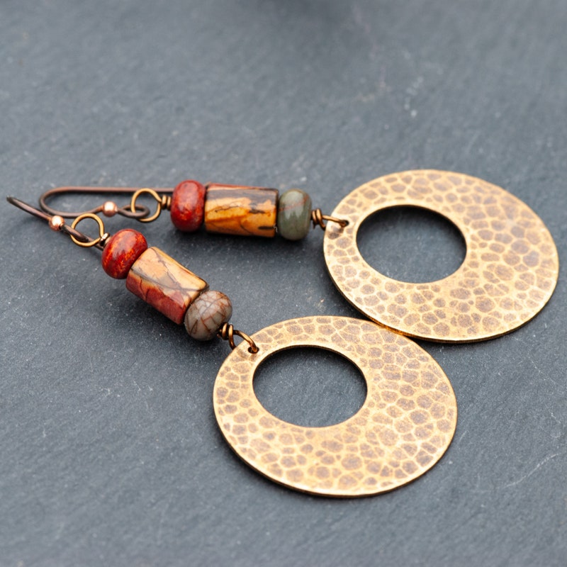 Earth Tone Earrings - Etsy
