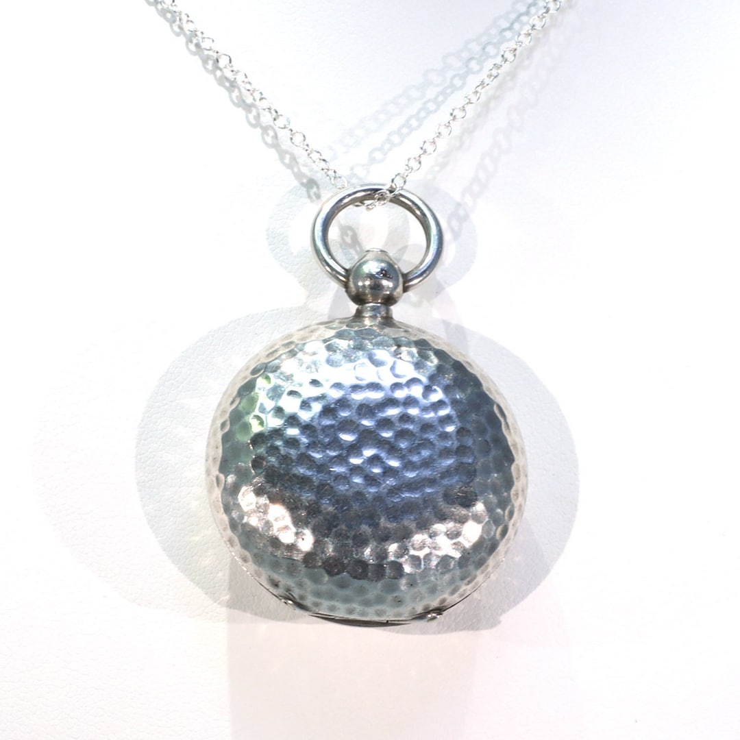 Victorian Silver Hammered Sovereign Case Pendant Etsy