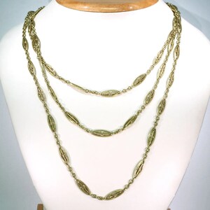 Antique French 18k Gold Long Guard Chain C. 1890 60 - Etsy