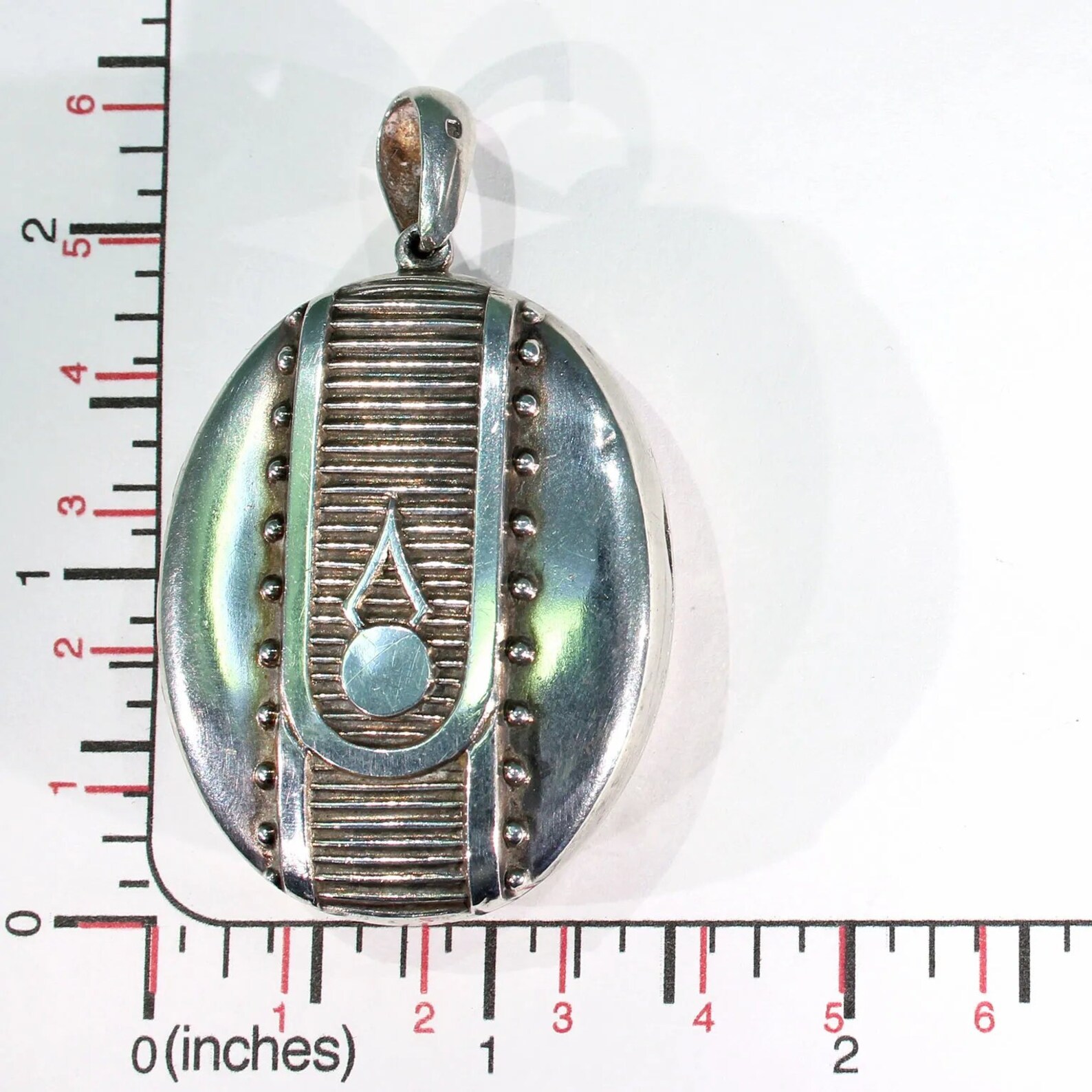 Victorian Embossed Silver Locket Button Design Birmingham 1880 - Etsy