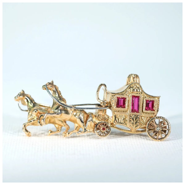 Horse and Carriage Pin - Etsy