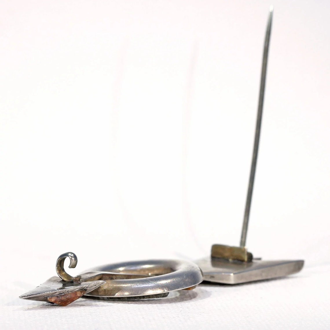 Antique Victorian Arrow and Circle Scottish Pebble Brooch Pin | Etsy