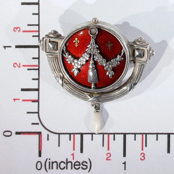 Antique Jugendstil Levinger & Bissinger Silver Enamel… - Gem