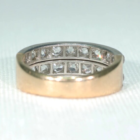 Early Art Deco Double Row Diamond Half Eternity Band … - Gem