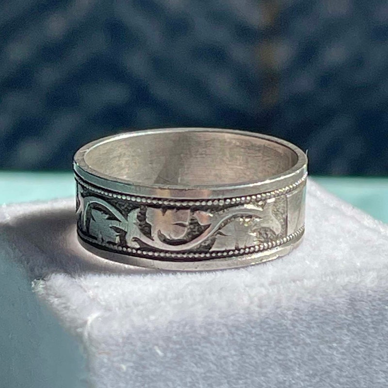 Antique Silver Ring - Etsy