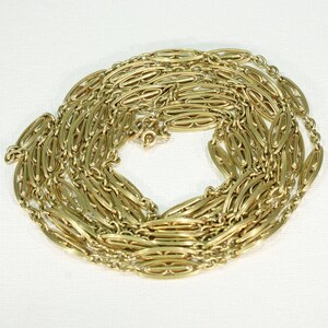 Antique French 18k Gold Long Guard Chain C. 1890 60 - Etsy