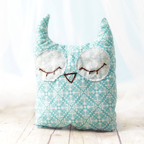 Items similar to Owl soft toy. Blue owl stuffed toy. on Etsy
