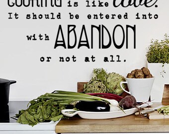 Cooking is like love | Etsy