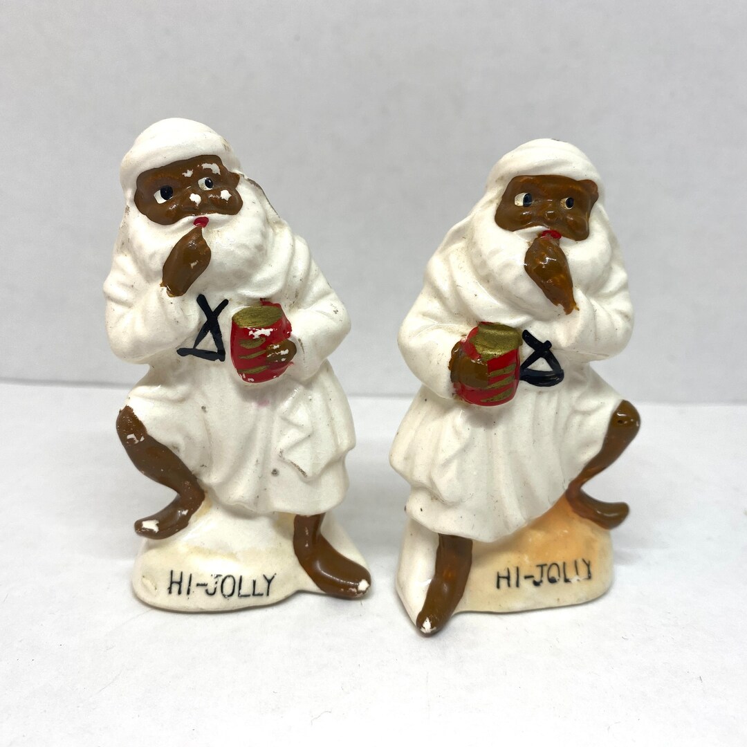 Vintage Hi Jolly Figural Salt & Pepper Shakers Ceramic Arizona Souvenir ...