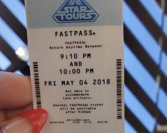 4 Pack MINI Custom Fastpass Waterproof Sticker Pack - Etsy