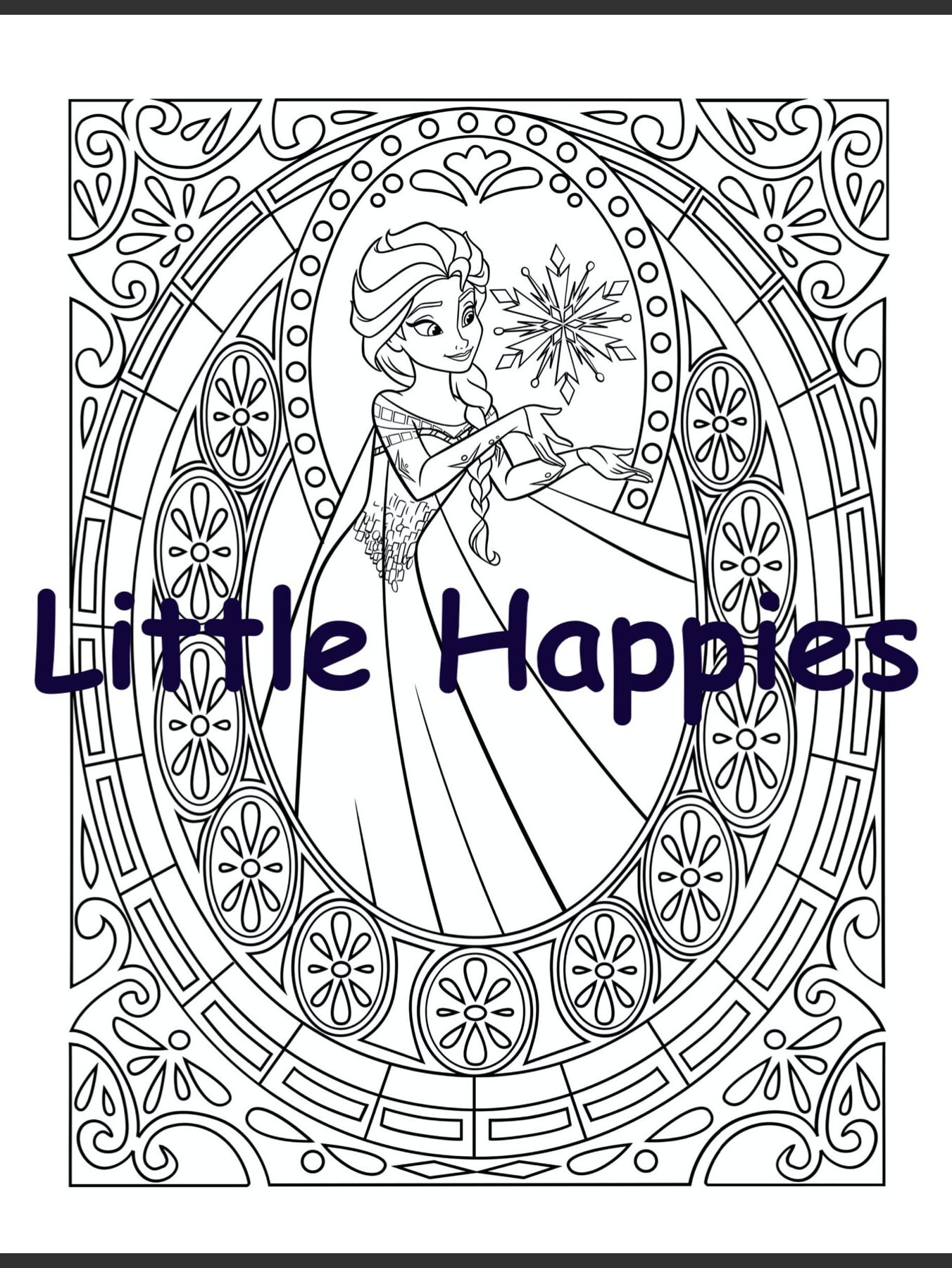 Frozen Digital Coloring Book - Etsy