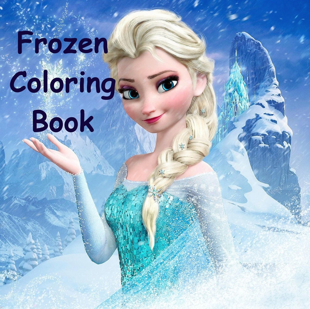 Frozen Digital Coloring Book - Etsy