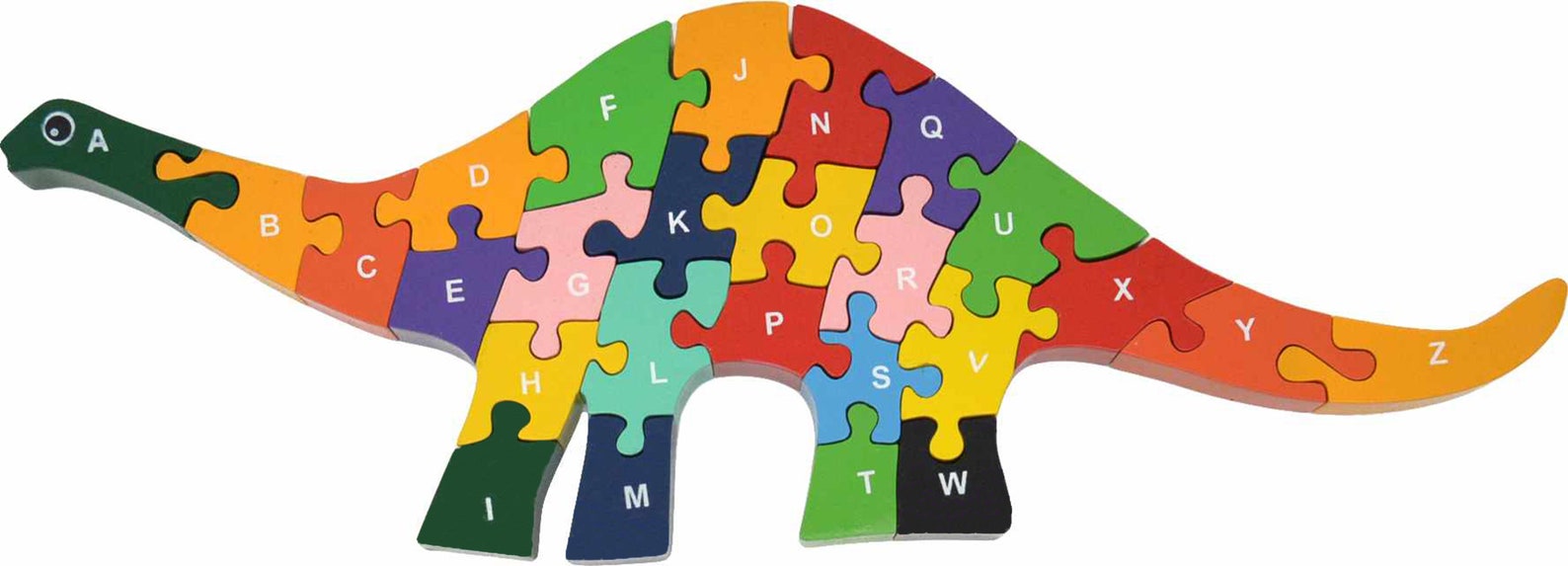 Dinosaur Alphabet Puzzle Wooden Puzzle Dinosaur Wooden Puzzles for ...