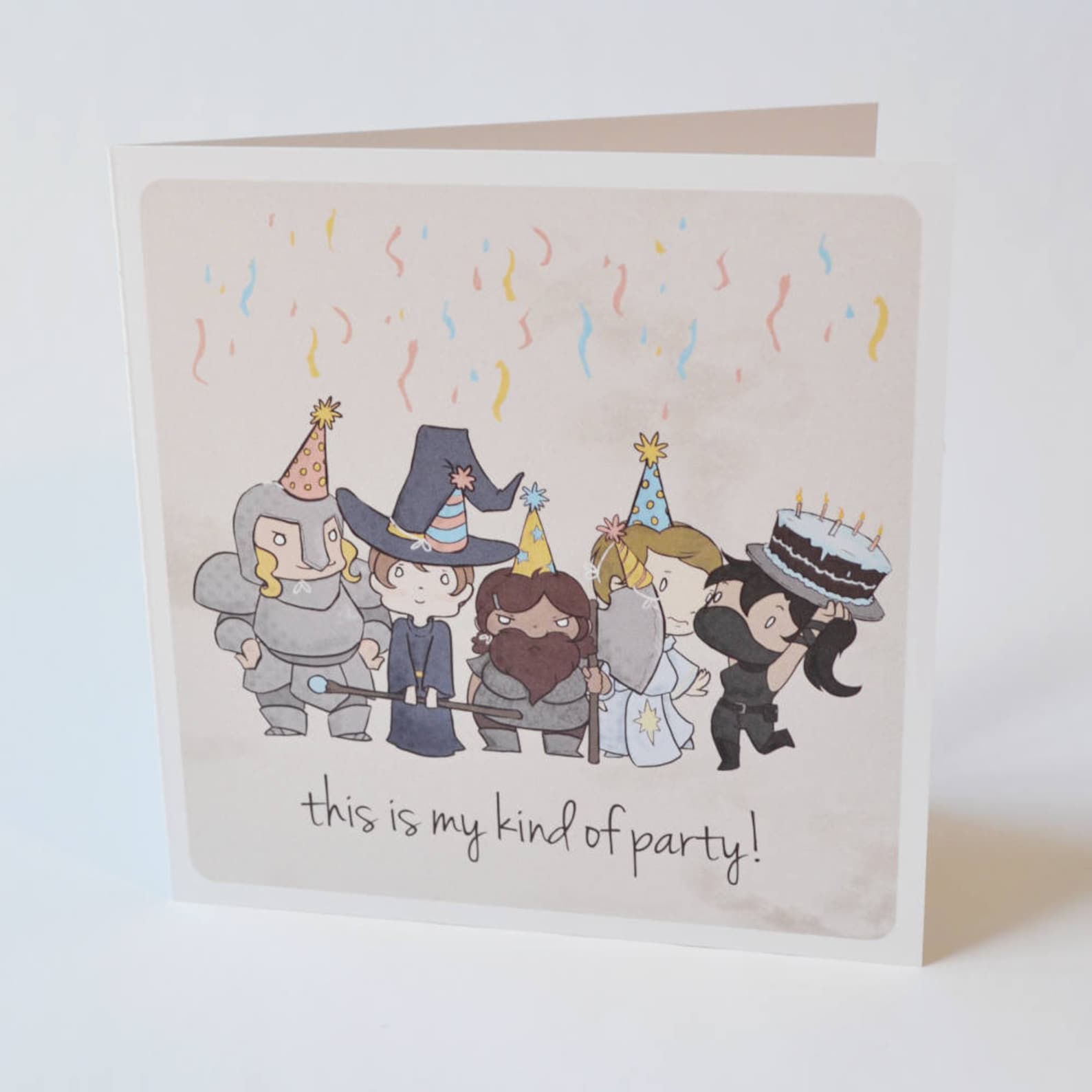 Geeky Birthday Card My Kind of Party Design Sweet Nerdy - Etsy