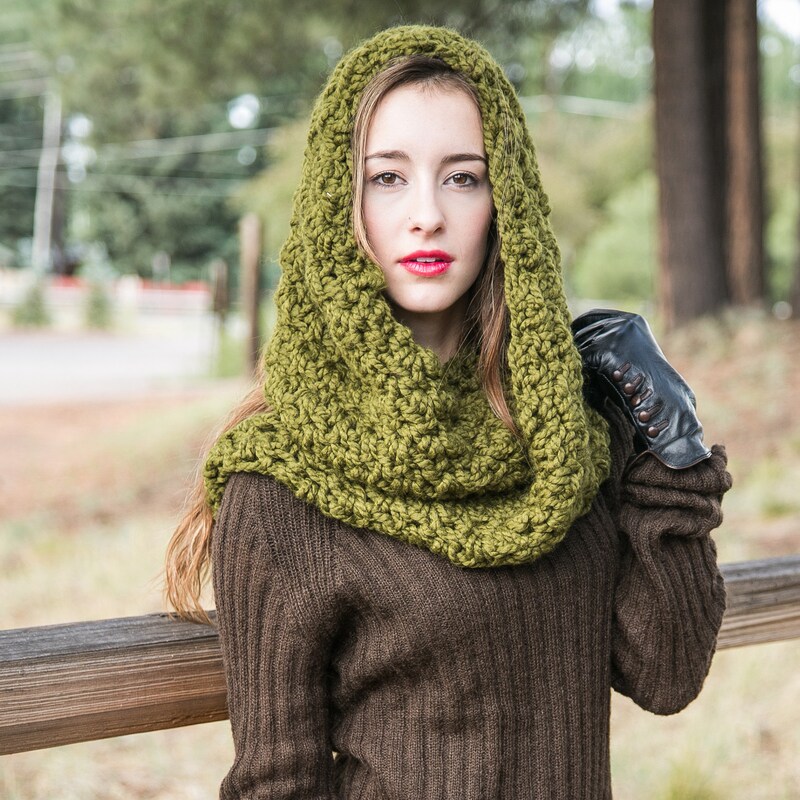 Green Infinity Scarf - Etsy