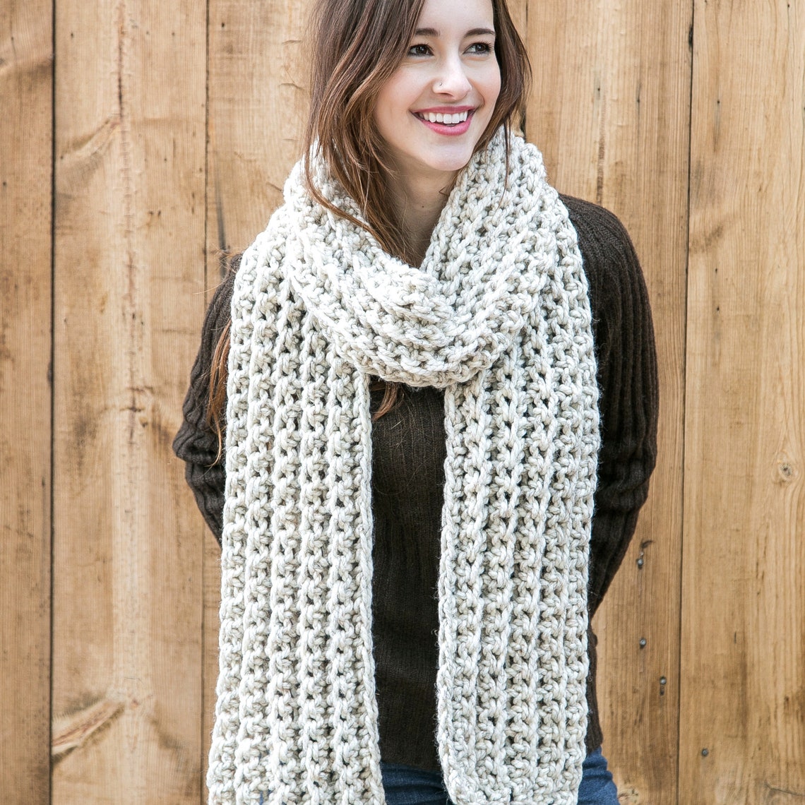 Chunky Knit Scarf in 11 Colors, Unisex Winter Scarf, THE CLASSIC in 11 ...