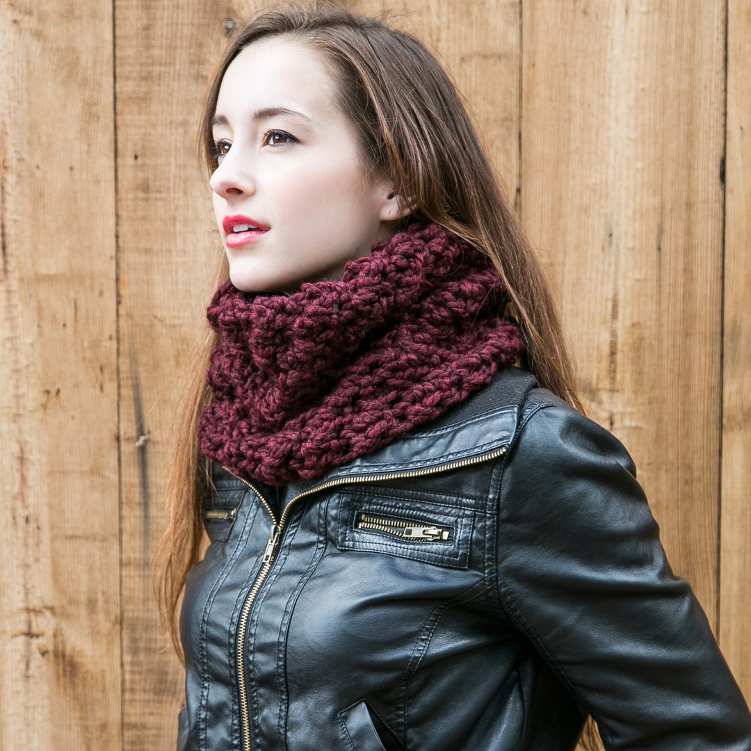 Knit Cowl Scarf, Chunky Wool Cowl, Holiday Gifts, THE WEEKENDER COWL ...