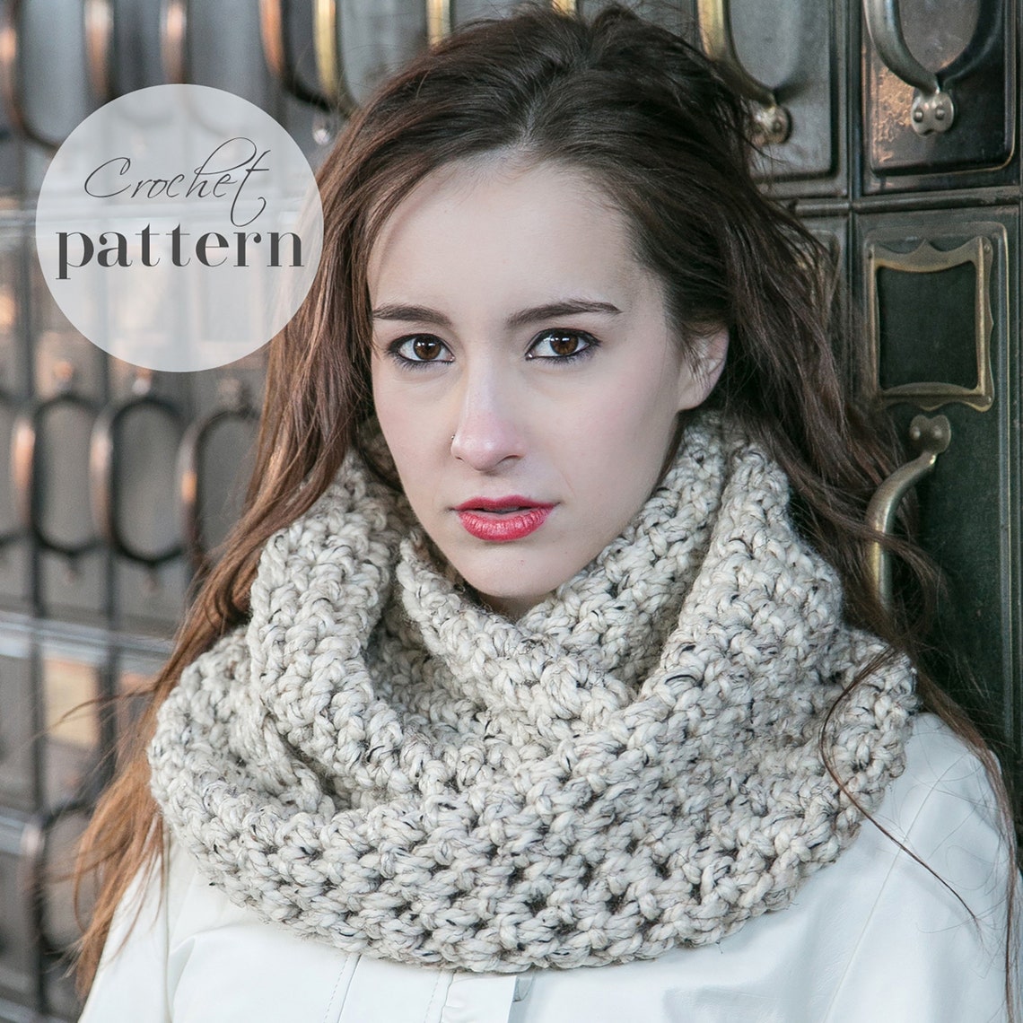 CROCHET PATTERN, Infinity Scarf Pattern, Crochet Pattern, Beginner ...